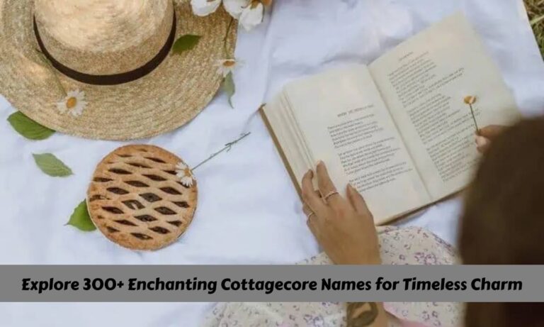 Explore 300+ Enchanting Cottagecore Names for Timeless Charm